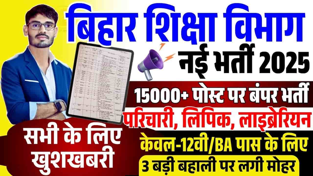 Bihar Sarkari Viyalaya New Vacancy 2025 - बिहार सरकारी विद्यालय नई ...